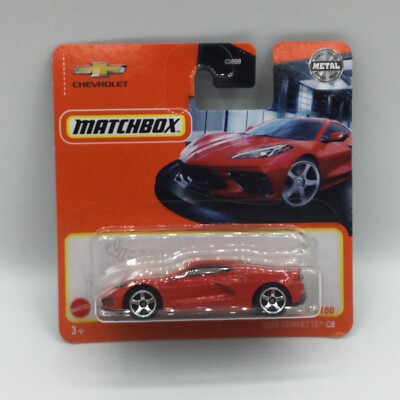 NEW Matchbox 2020 Corvette C8 Red Short Card | eBay