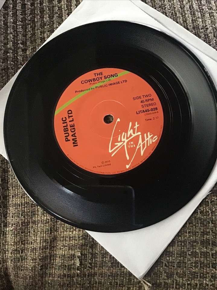 PUBLIC IMAGE LTD. PUBLIC IMAGE RARE RSD 7” 2013 EDITION OOP NUMBERED ...