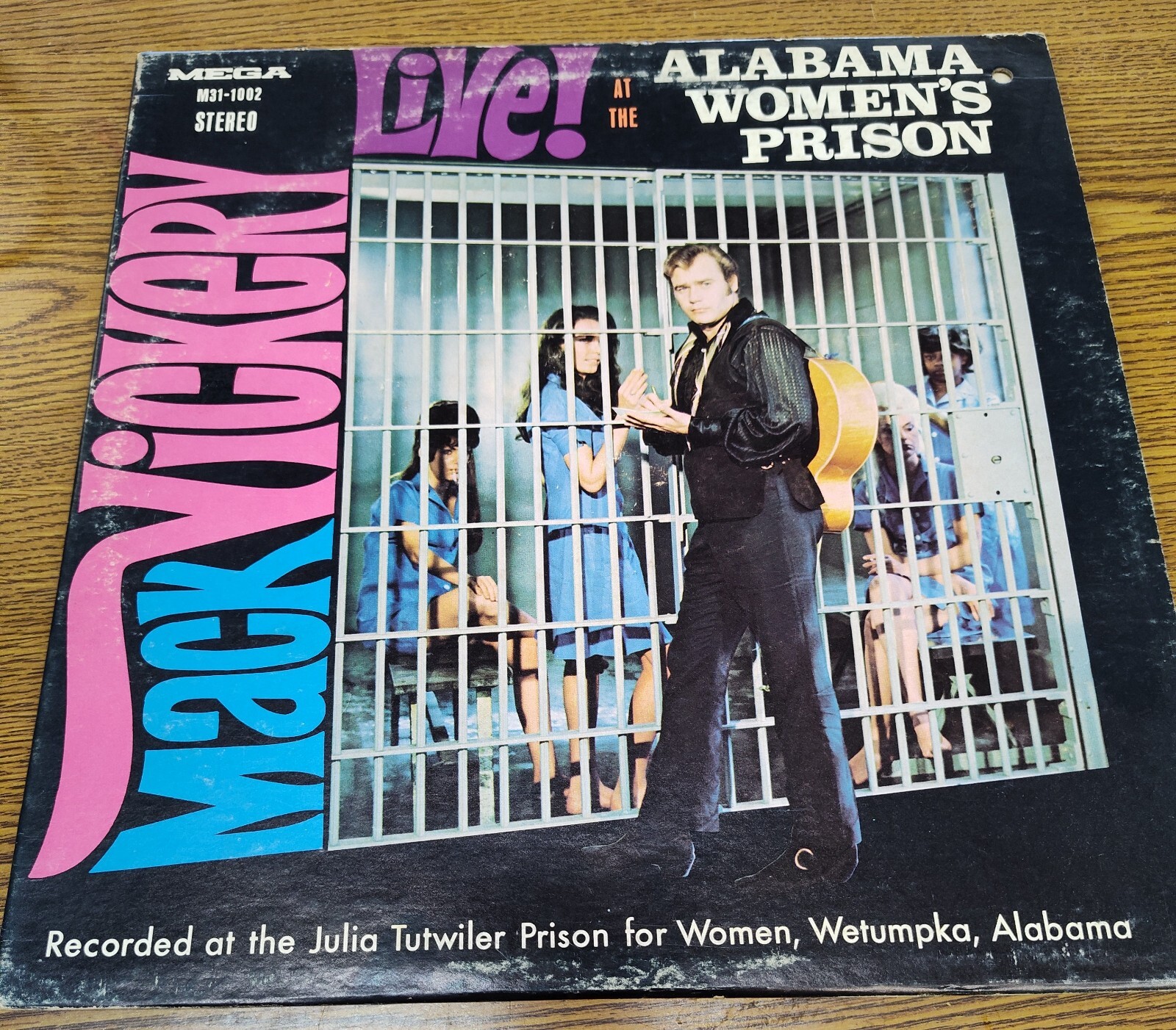 MACK VICKERY: Live! At the Alabama Women's Prison ~ MEGA 12" LP 33 RPM ...