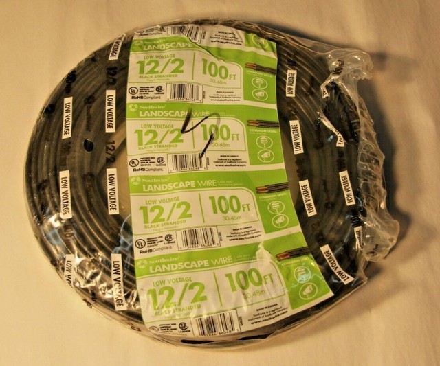 NEW Southwire 12 2 Landscape Wire 100 Ft Black Strand 55213443 For NEW Southwire 12 2 Landscape Wire 100 Ft Black Strand 55213443 For
