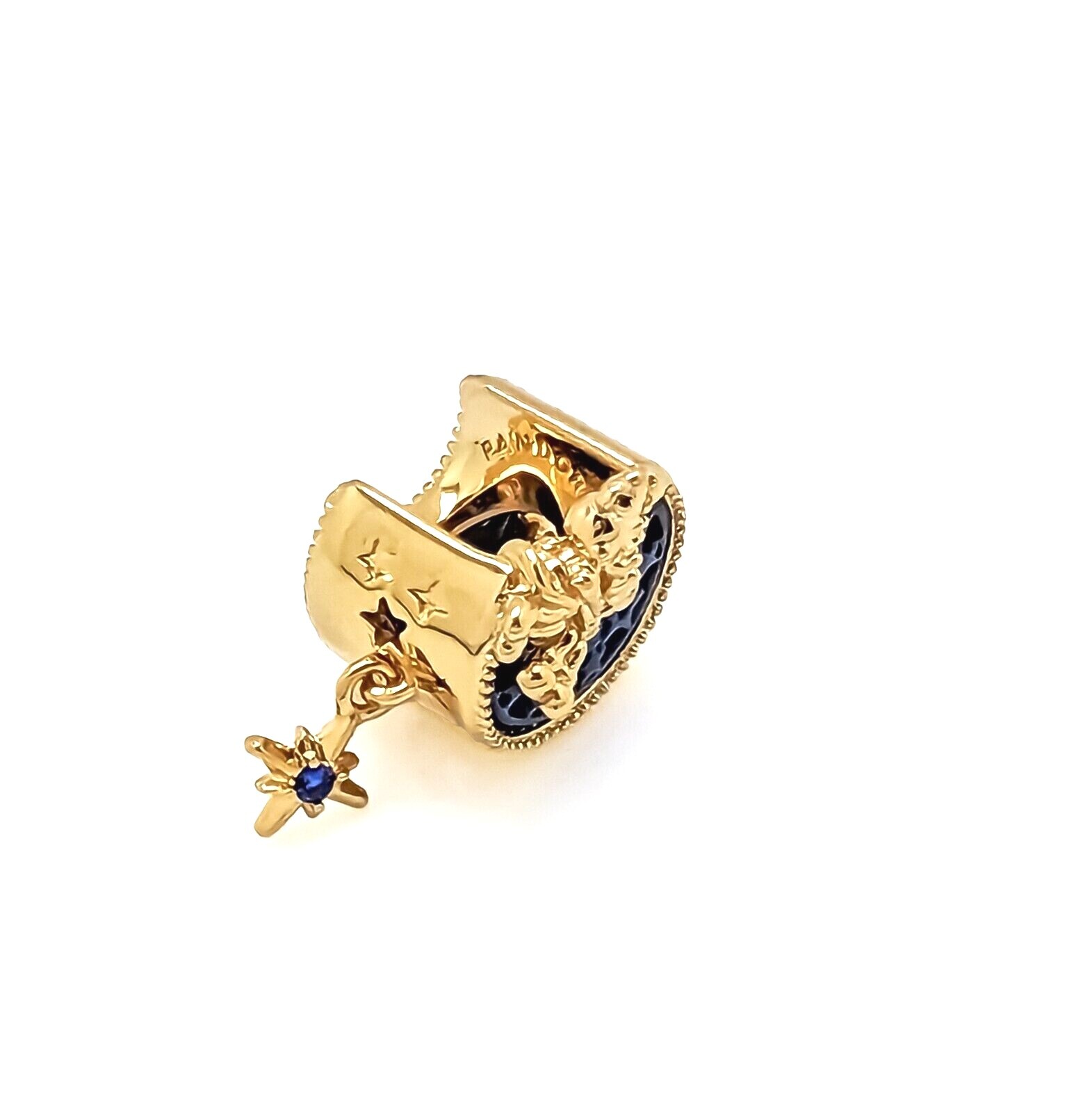 New 100% PANDORA 14k Disney Mickey Mouse & Minnie Mouse Crescent Moon ...