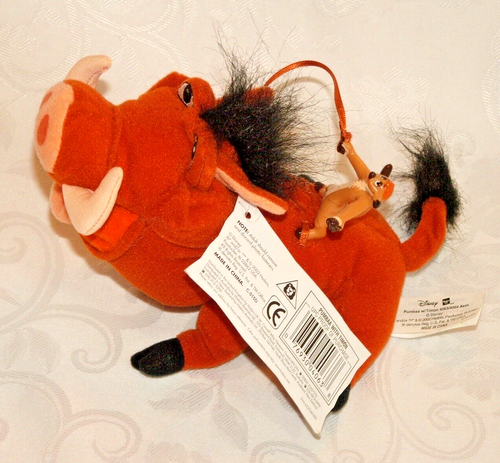 Hasbro Disney TIMON Riding With PUMBA The Lion King Plush Stuffed ...