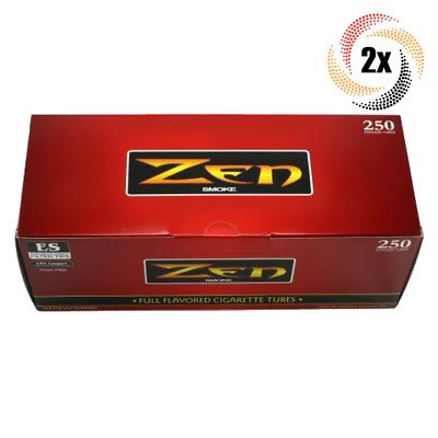 2x Boxes ZEN Cigarette Tubes Regular King Size ( 500 Tubes ) Cigarette ...