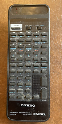 Onkyo RC-AV20M RI Unifier Universal Programmable Remote Control Tested ...