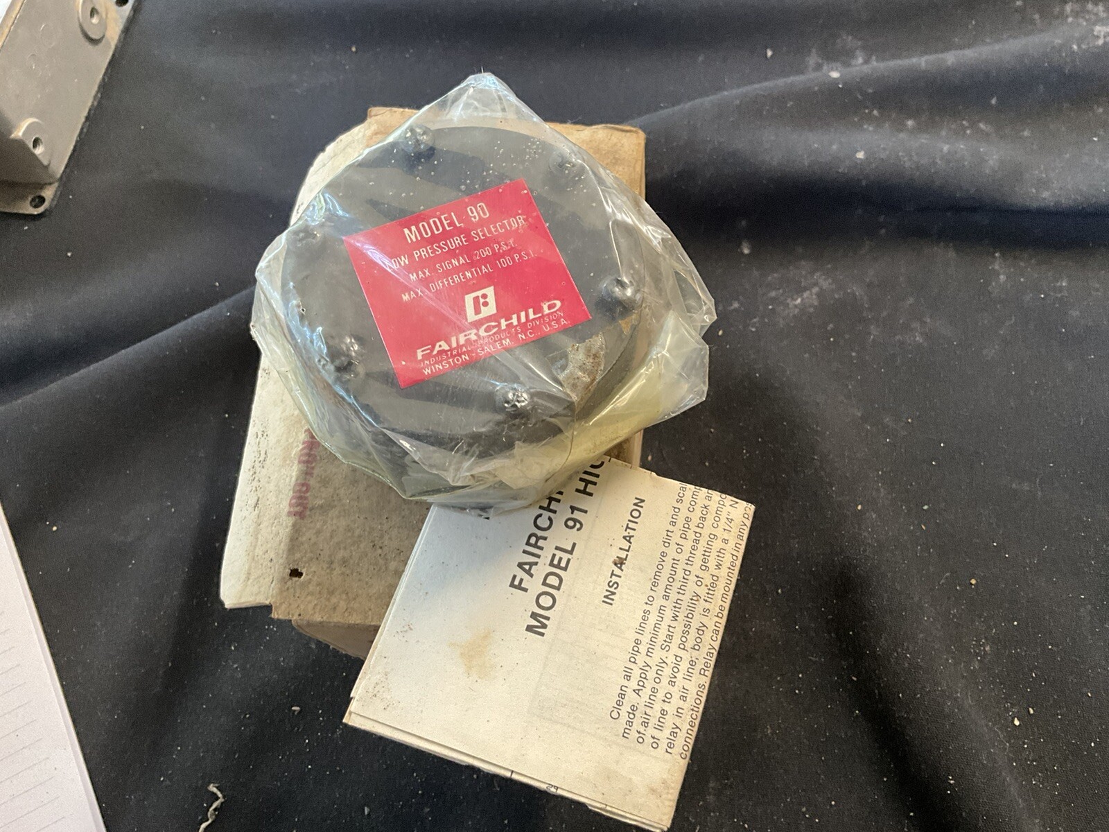 FAIRCHILD MODEL 90 - LOW PRESSURE SELECTOR NOS | eBay