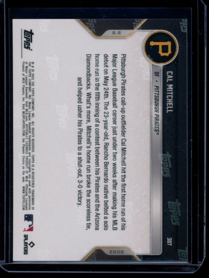 2022 Topps Now #307 Cal Mitchell Red Parallel Card #d /10 | eBay