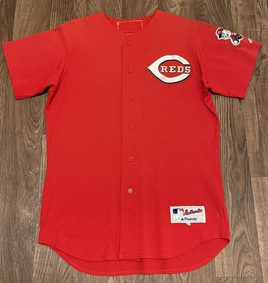 Cincinnati Reds Retro Alternative MLB Authentic On-Field Red Jersey #52 ...