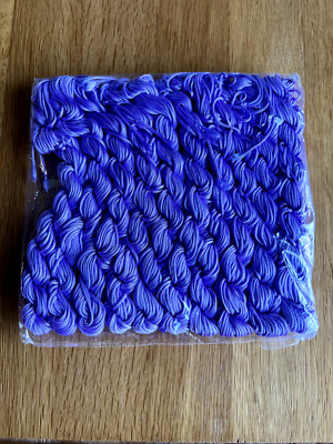 10 x light purple Polyester Braid Crafting Thread beading, jewellery ...