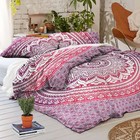 Indian Mandala Quilt Duvet Cover Bedding Set Bed Linen Single Double ...