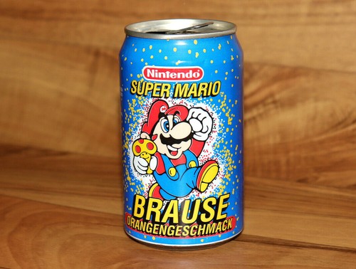 1993 Vintage Nintendo Super Mario Soda Can SNES NES World Land Bros ...