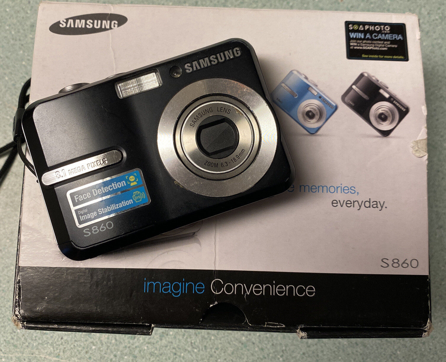 Samsung Digimax S860 8.1MP Digital Camera - Black for sale online | eBay
