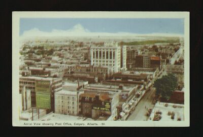 Aerial View showing Post Office Calgary Alberta of downtown Calga- Old ...