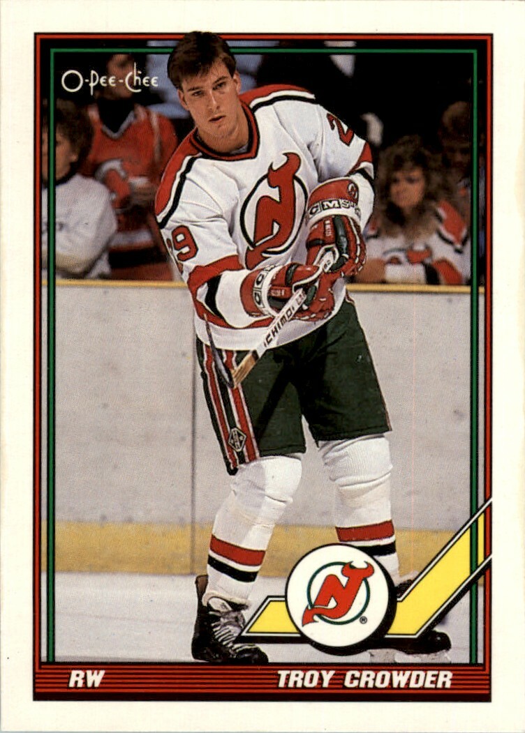 1991-92 O-Pee-Chee NHL Troy Crowder #374 | eBay
