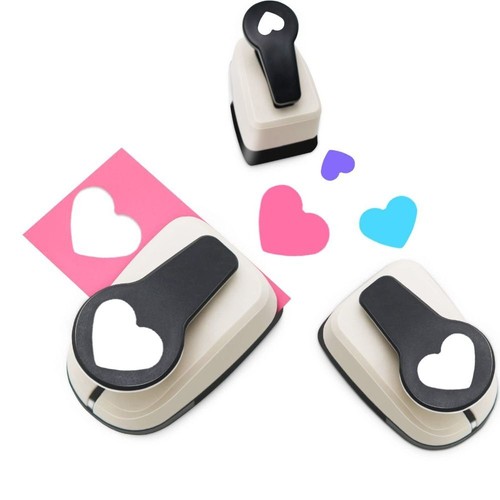 DIY Paper Cutting Heart Hole Punch 9/16/25mm Paper Shaper Cutter ...