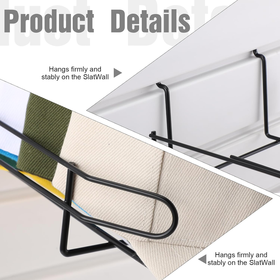 4 Pcs Wire Hat Display for Slat Wall Baseball Hat Display Rack Retail ...