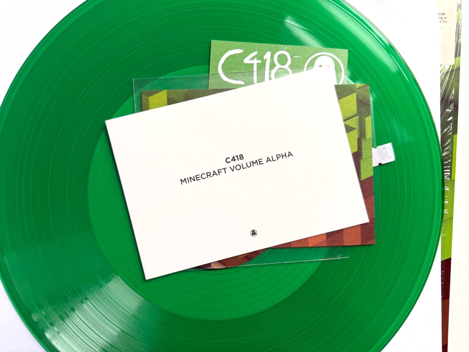 C418 - Minecraft Volume Alpha * Vinyl Lp Green Ltd & Postcard 2015 ...
