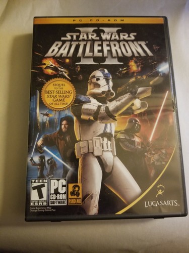 Star Wars: Battlefront II 2 (PC CD-ROM, 2005) Complete 4 Disc Set With ...