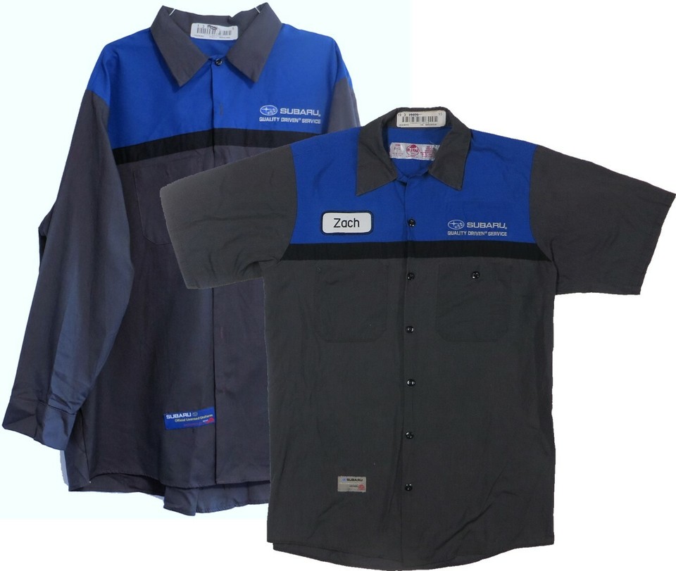 Red Kap Mechanic Technician Uniform Mens Work Shirts Automotive ...