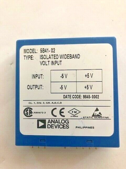 Analog Devices 5b41-02 Isolated Wideband Volt Input Module 5B4102 for ...