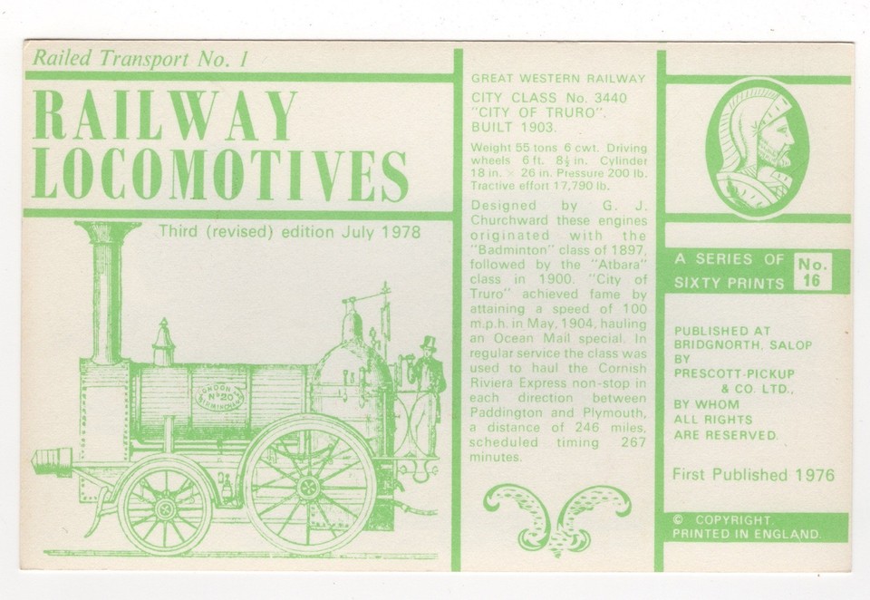 Railway Locomotive Card 1980: Listowel and Ballybunion Railway | eBay