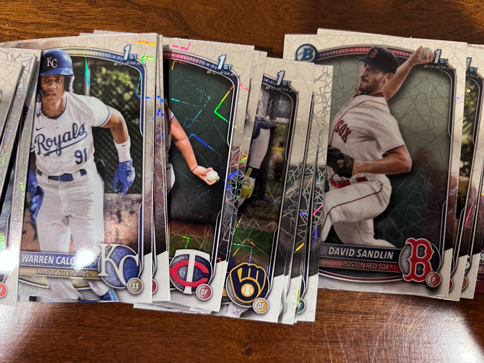 2025 Bowman Chrome Prospects Mega Box Mojo Laser Refractor Set (99 ...