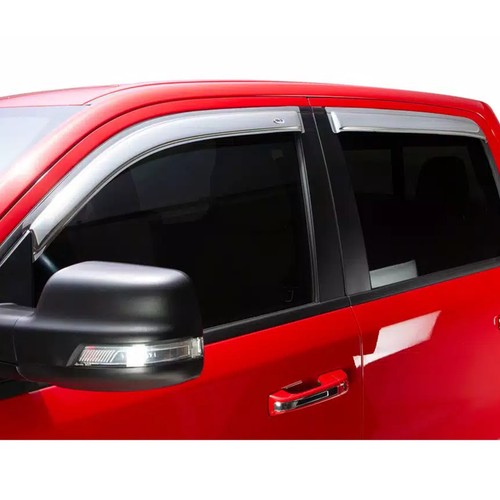 AVS Ventvisor Front & Rear Chromed Plastic Window Deflectors for Toyota ...
