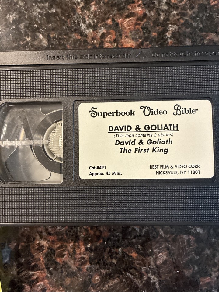 Vintage Superbook Video Bible: David & Goliath VHS 1982 *Tested *Fast ...