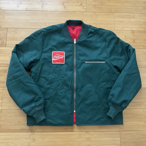 Vintage Riverside Coca Cola Delivery Trucker Jacket Reversible Green ...