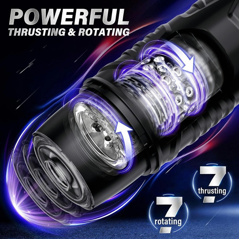 Automatic Male Masturbaters Thrusting Cup Rotating Stroker Men Sex Toy ...