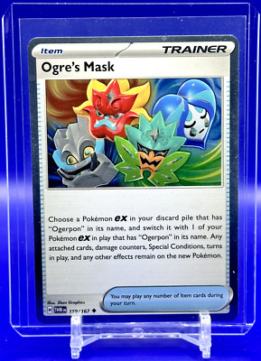 Ogre's Mask Cosmos Holo 159/167 Pokemon Twlight Masquerade | eBay