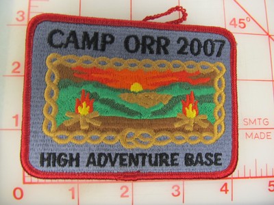 Camp Orr 2007 High Adventure Base collectible camp patch (mL) | eBay