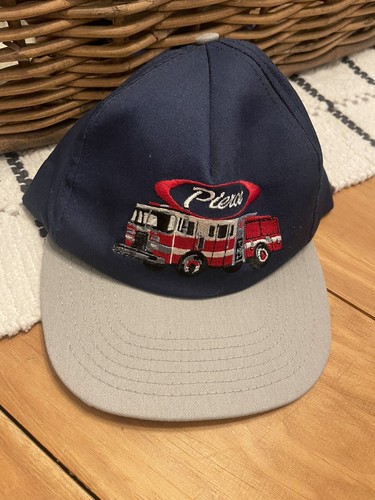 VTG Pierce Fire Trucks Embroidered Mesh Snapback Trucker Hat Cap - Made ...