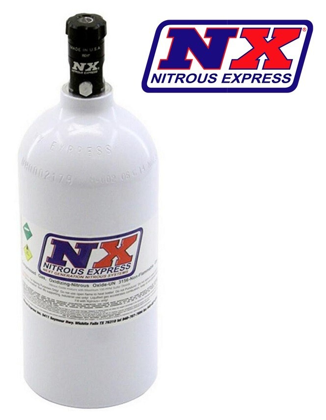 Nitrous Express 2.5 LB Nitrous Bottle (with MOTORCYCLE VALVE) NX-11025 ...