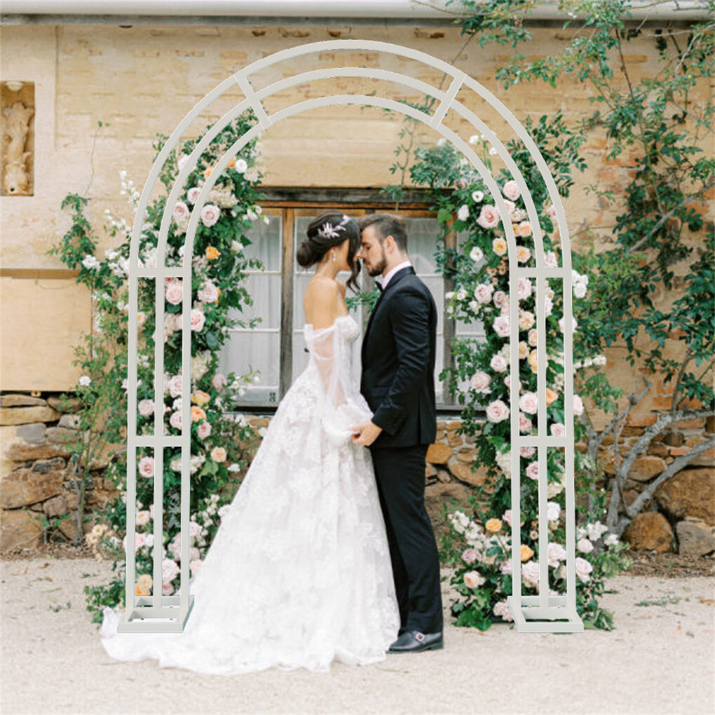 Wedding Bridal Floral Background Arch Outdoor Anti-rust Metal Garden ...