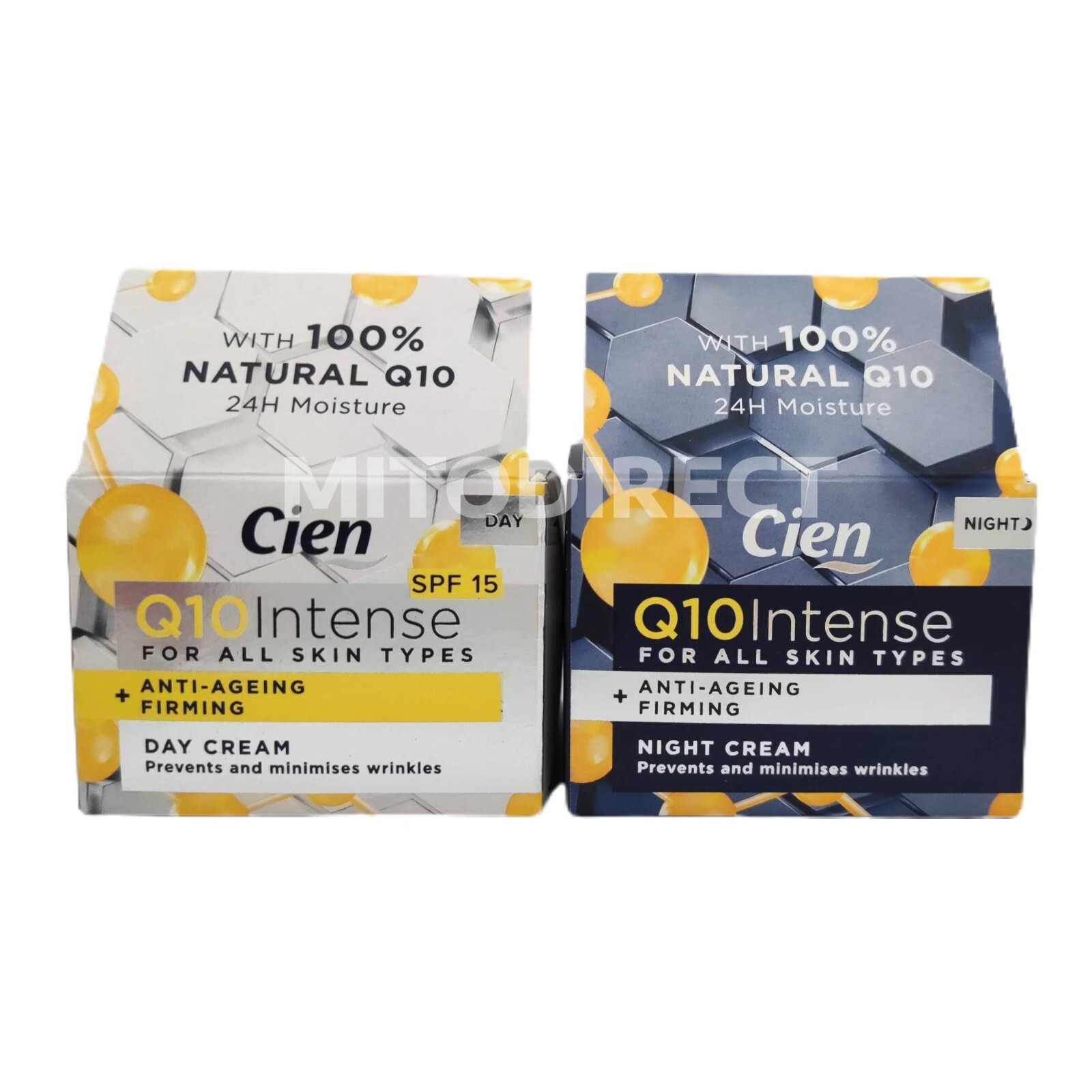 Cien Q10 Intense Anti-aging Firming Day and Night Face Cream and ...