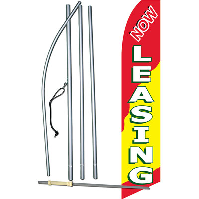 Now Leasing Swooper Flag Kit | eBay