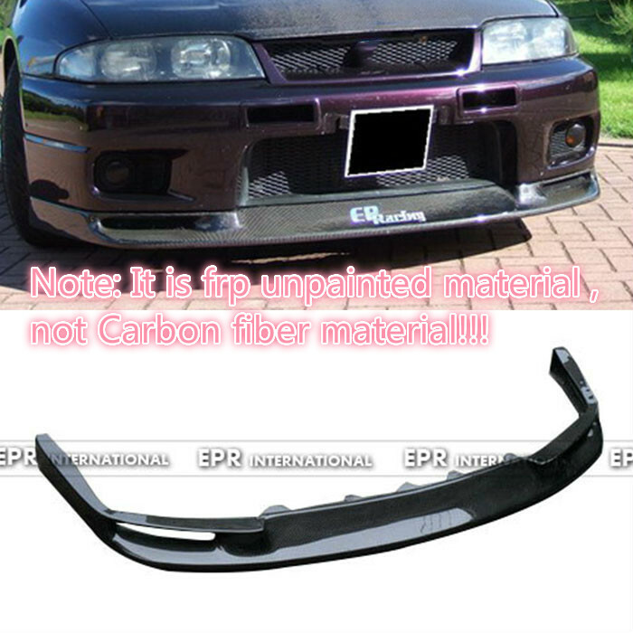 Jun Style FRP Unpainted Front Bumper Bottom Lip Wing For Nissan Skyline ...