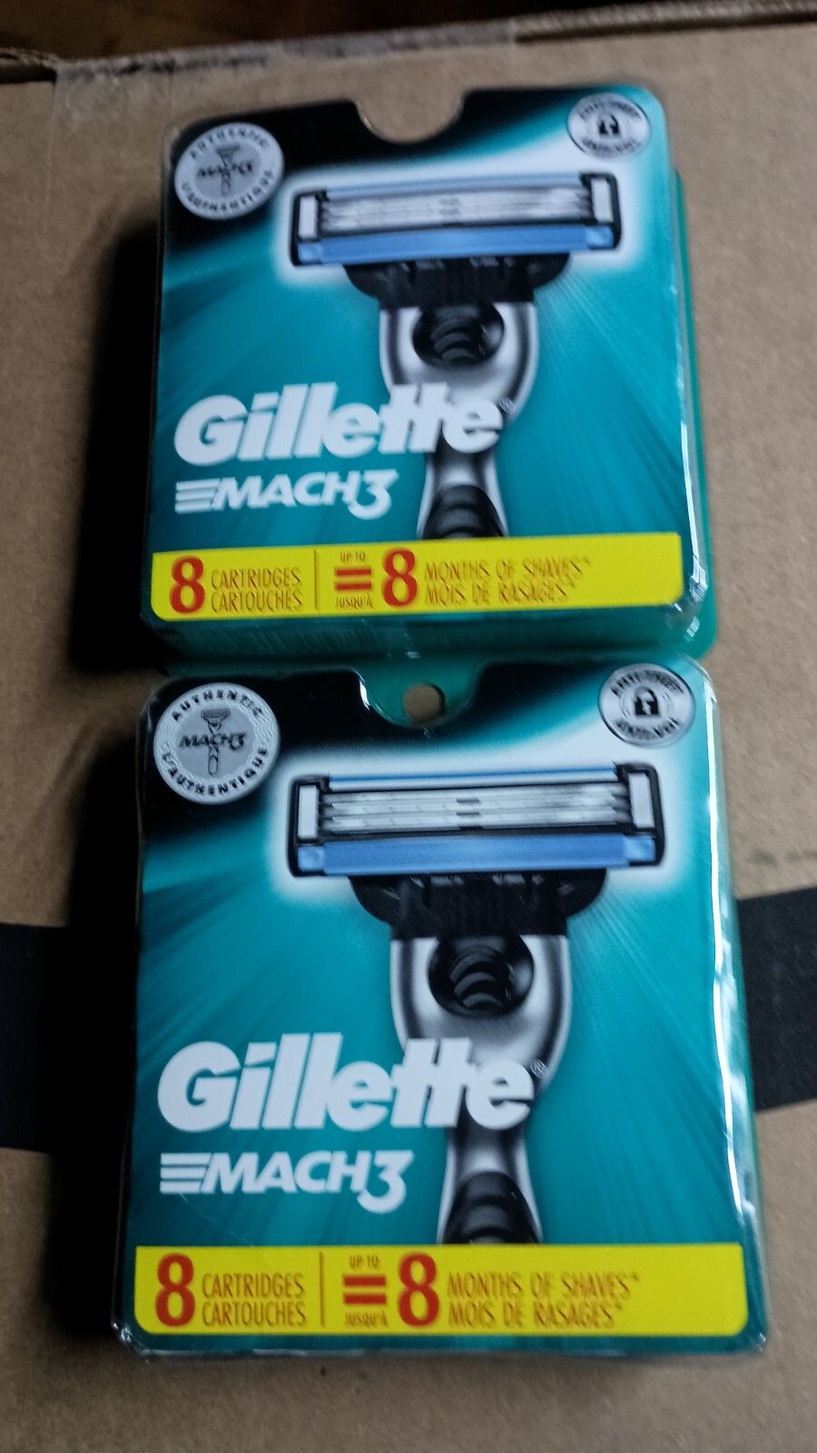 Gillette Mach3 Men's Razor Blade, 3-Blade Technology, Refills 8 Count 2 ...