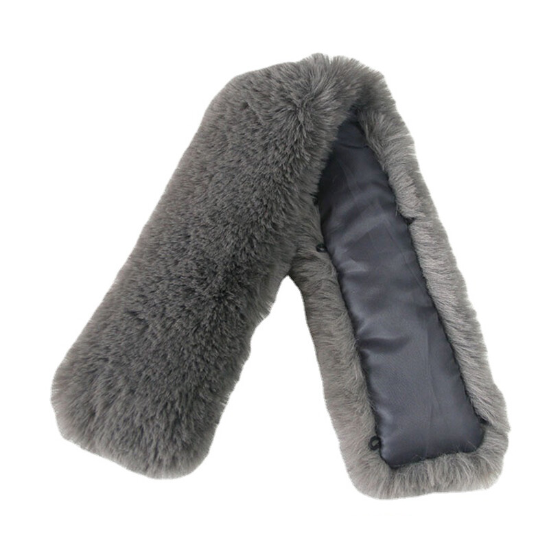 1 X Faux Fur Collar Detachable Fluffy Neck Warmer Wrap Winter Coat ...