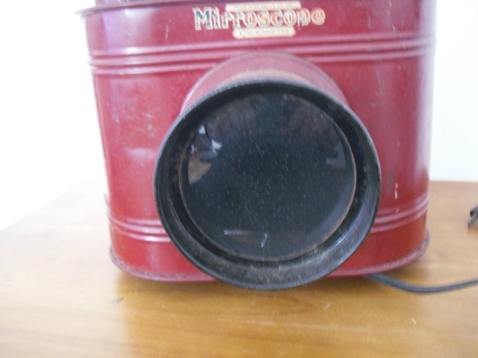 Antique Mirroscope Projector ~ cir. 1900s electric | eBay
