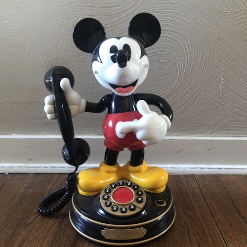 VINTAGE Mickey Mouse Animated Talking Telephone DISNEY Mickey Unlimited ...
