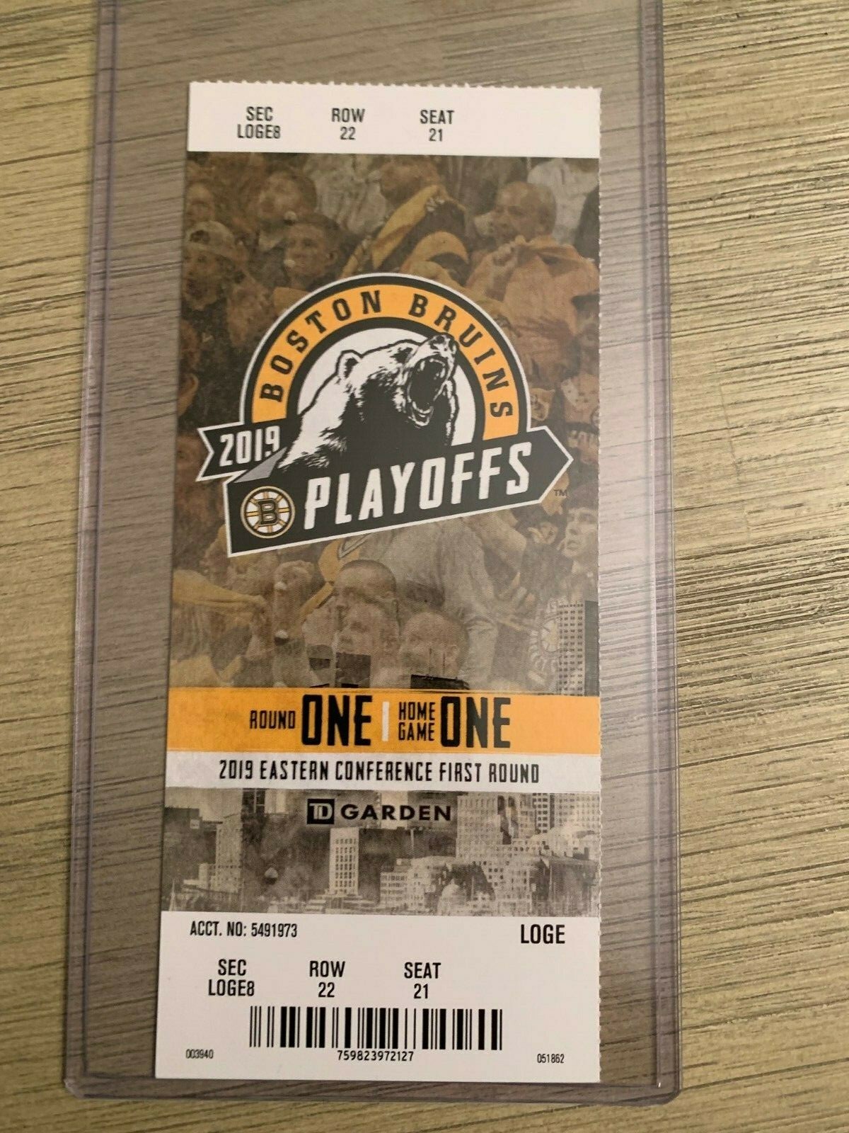 2019 NHL Playoffs Boston Bruins vs Toronto Maple Leafs Game 5 Ticket ...
