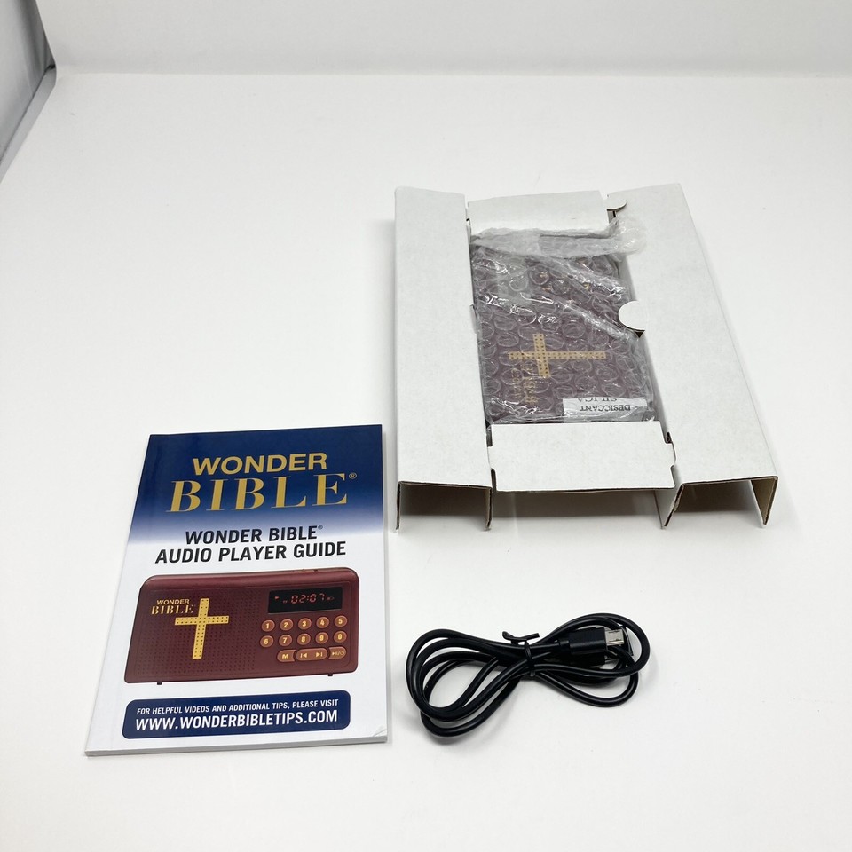 Wonder Bible Rechargeable Audio Player Kings James KJV Old & New ...