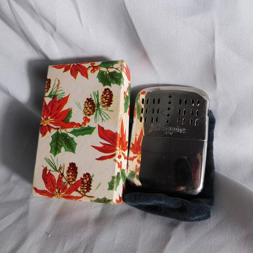 VTG JC Higgins Chrome Pocket Hand Warmer Radiant Warmth Sears Roebuck ...