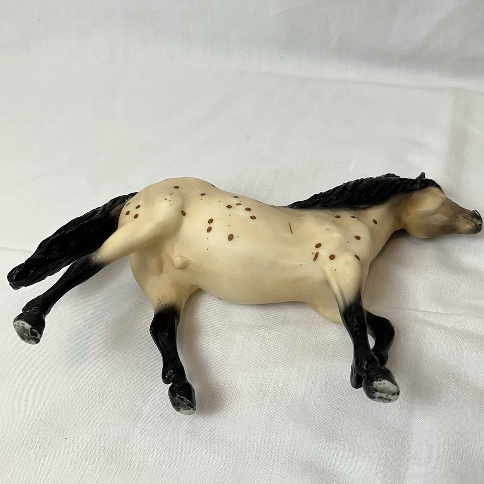 Breyer 883 Scat Cat Pony Haflinger Model Horse Bay Roan Leopard 1990s Vintage | eBay UK