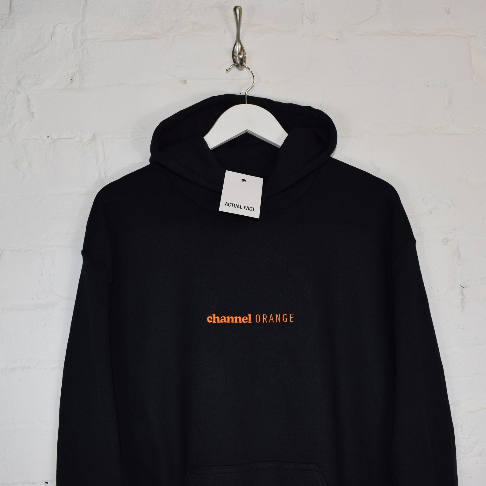 Channel Orange Embroidered Black Hoodie Hooded Top by AF | eBay UK