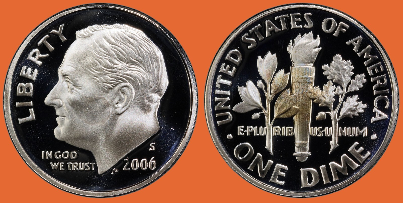 2006 S Roosevelt Dime ~ 90% Silver ~ Choice BU Proof Dime ~ 10c Coin | eBay