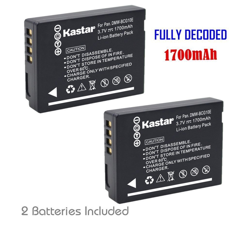 DMW-BCG10 Battery for Panasonic Lumix DMC-TZ20 TZ25 TZ26 TZ30 TZ35 TZ66 ...