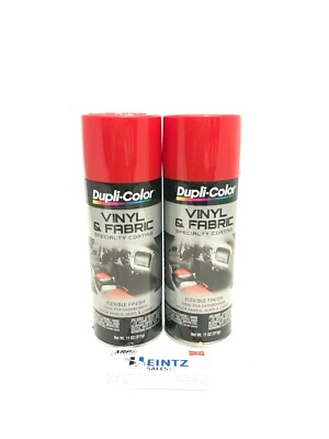 Duplicolor HVP100(2pack) Vinyl & Fabric Spray High Performance Red 11oz ...