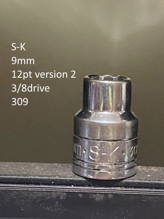 USA MADE 8MM 9MM 10MM Sockets 6pt 12pt 1/4 3/8 1/2 Drive , many Vintage ...